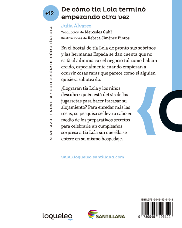 Santillana en Linea. DE COMO TIA LOLA TERMINO EMPEZANDO OTRA VEZ-LOQUE